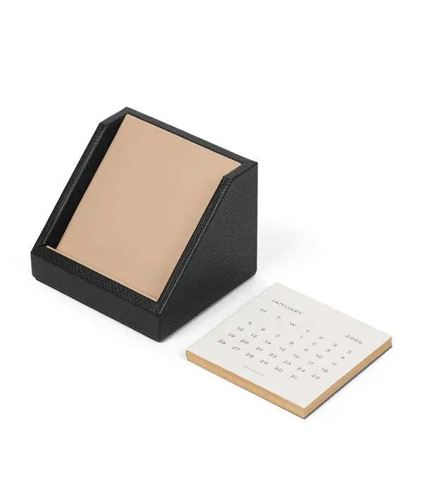 Smythson Leather Desk Calendar