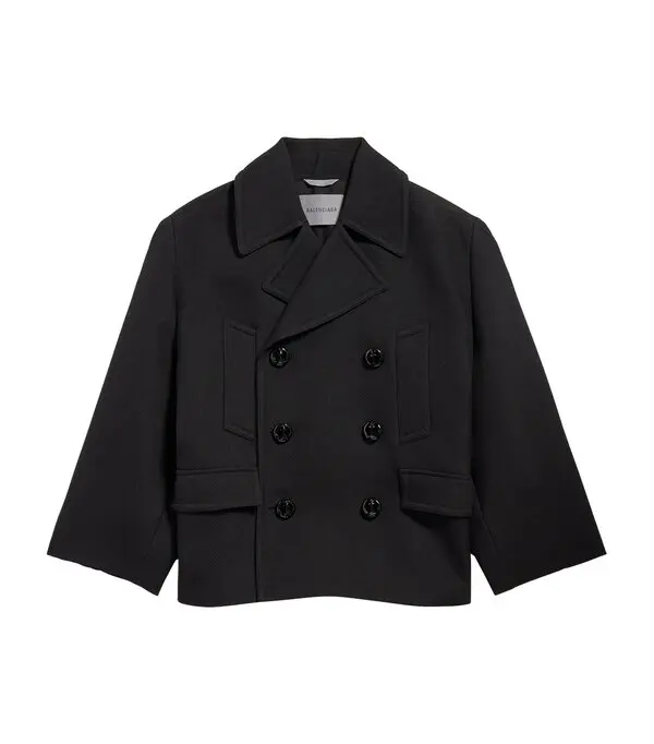 Balenciaga Wool Double-breasted Peacoat