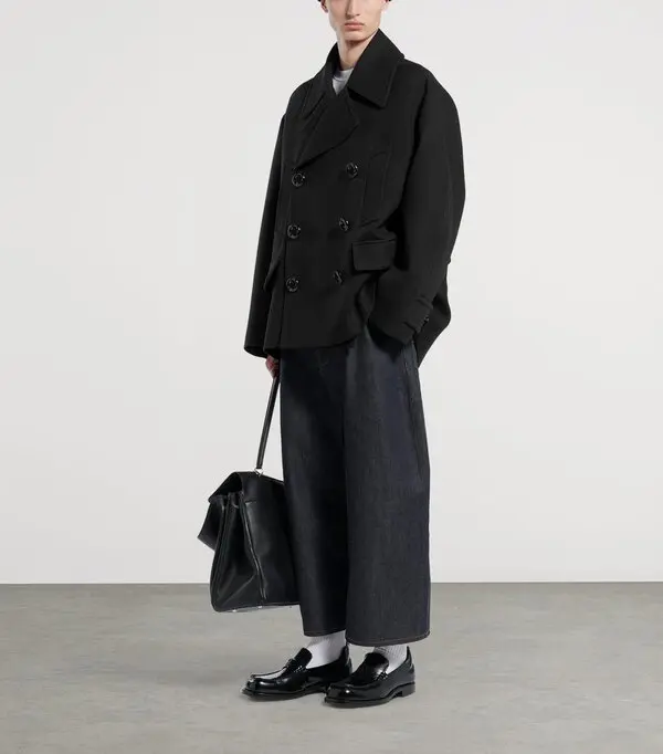 Balenciaga Wool Double-breasted Peacoat