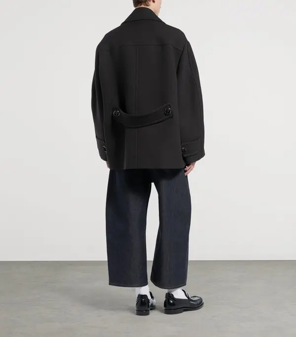 Balenciaga Wool Double-breasted Peacoat