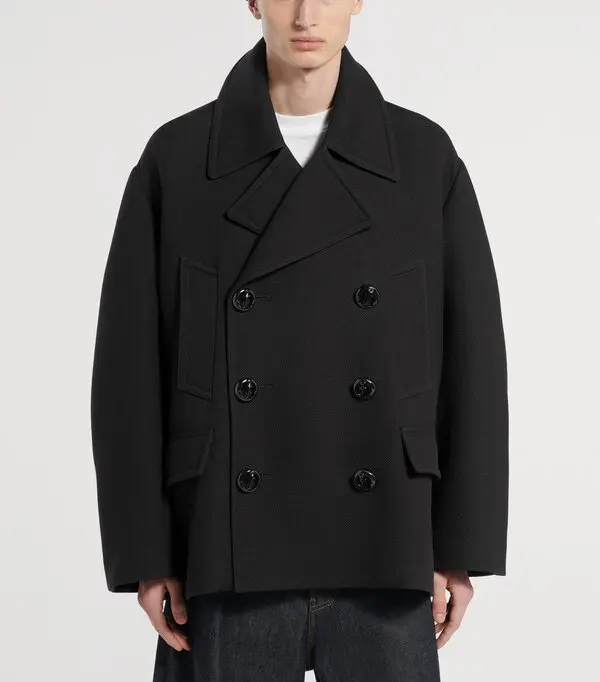 Balenciaga Wool Double-breasted Peacoat