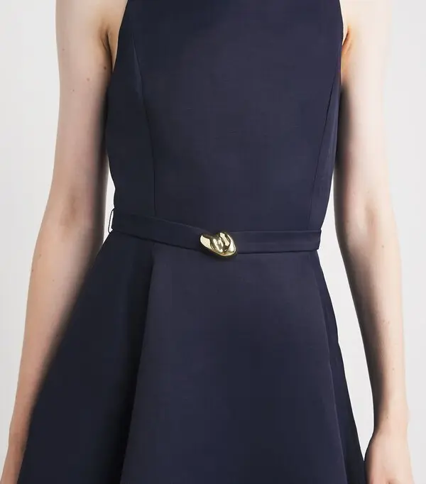 Maje Faille Embellished Mini Dress