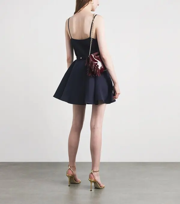 Maje Faille Embellished Mini Dress