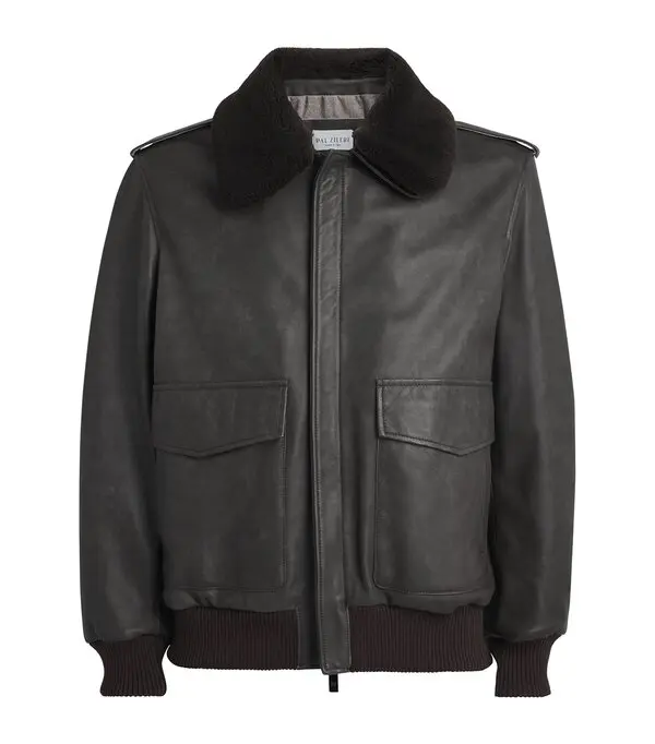 Pal Zileri Lambskin Bomber Jacket