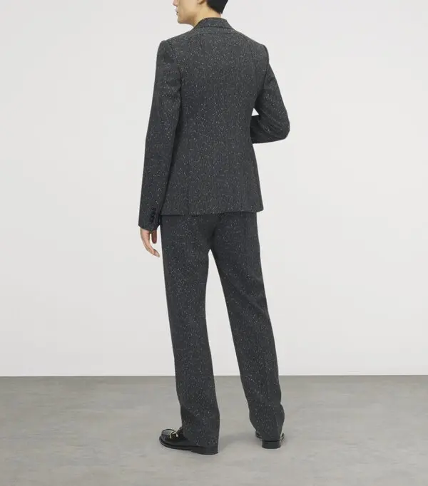 Alexander McQueen Stripe Embellished Blazer
