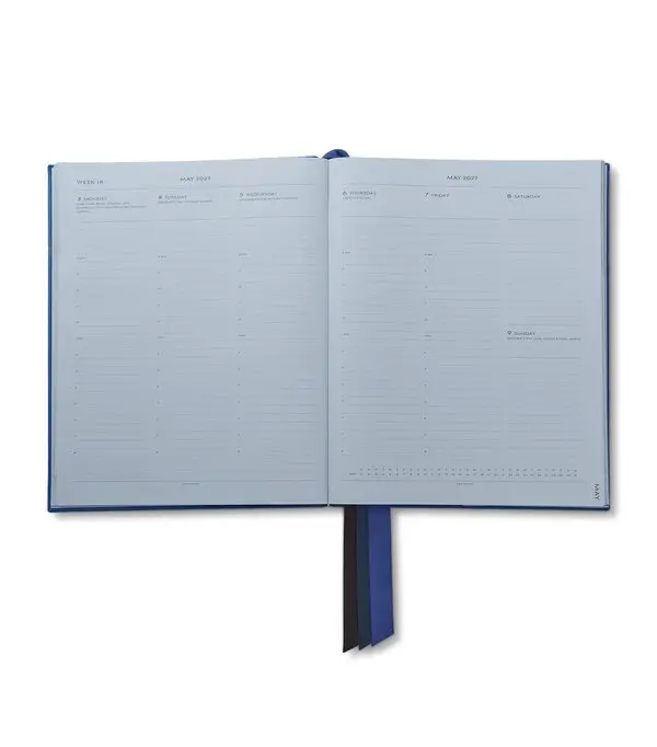 Smythson Leather Portobello Weekly Diary 2026-2027