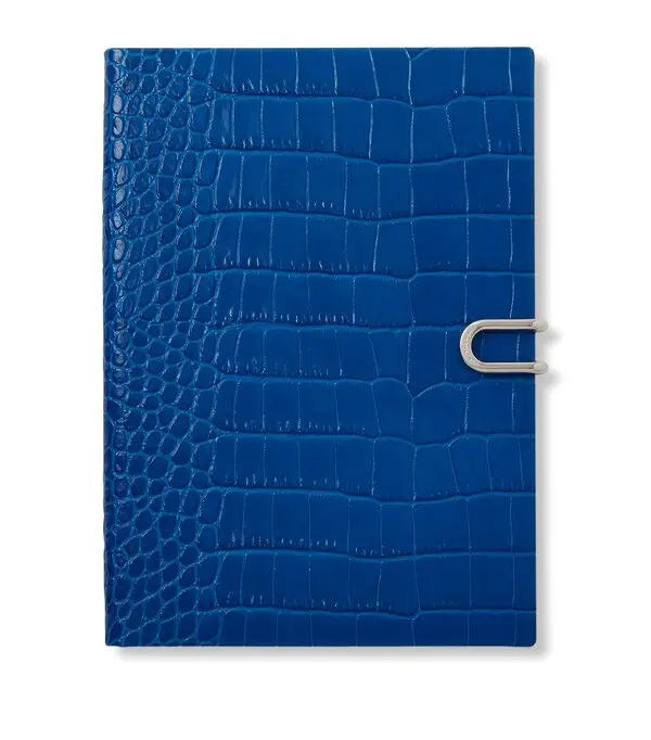 Smythson Leather Mara Soho A5 Mid-year 2026 Diary - Blue