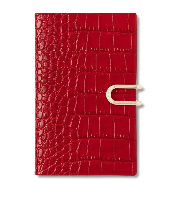 Smythson Leather Mara A6 2026 Mid-year Diary - Red
