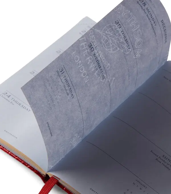 Smythson Leather Mara A6 2026 Mid-year Diary
