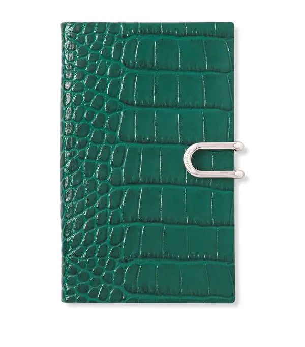 Smythson Leather Mara A6 2026 Mid-year Diary - Blue