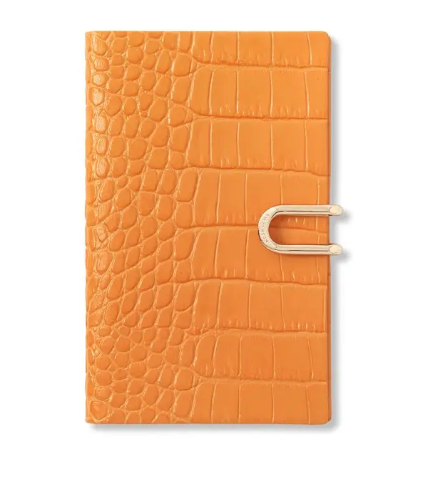 Smythson Leather Mara A6 2026 Mid-year Diary - Orange