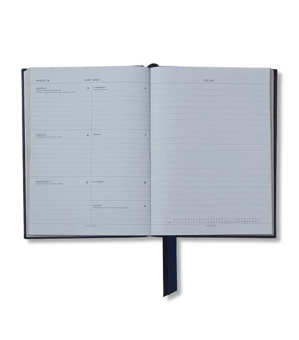 Smythson Leather Soho Weekly Diary 2026-2027