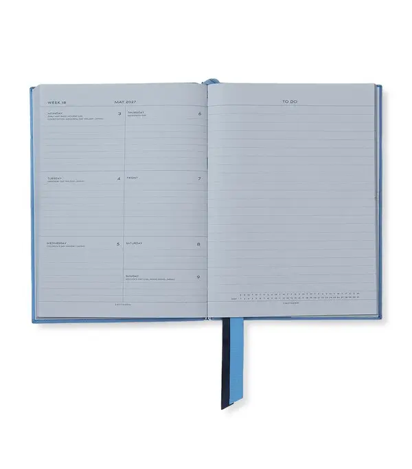 Smythson Leather Soho Weekly Diary 2026-2027