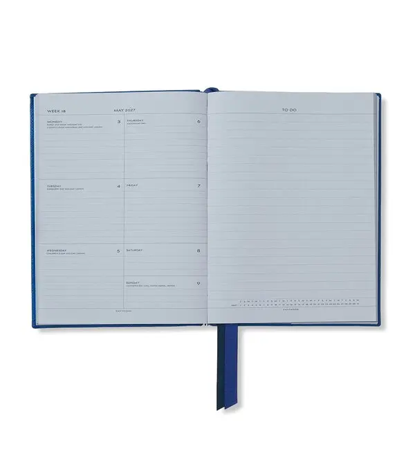 Smythson Leather Soho Weekly Diary 2026-2027