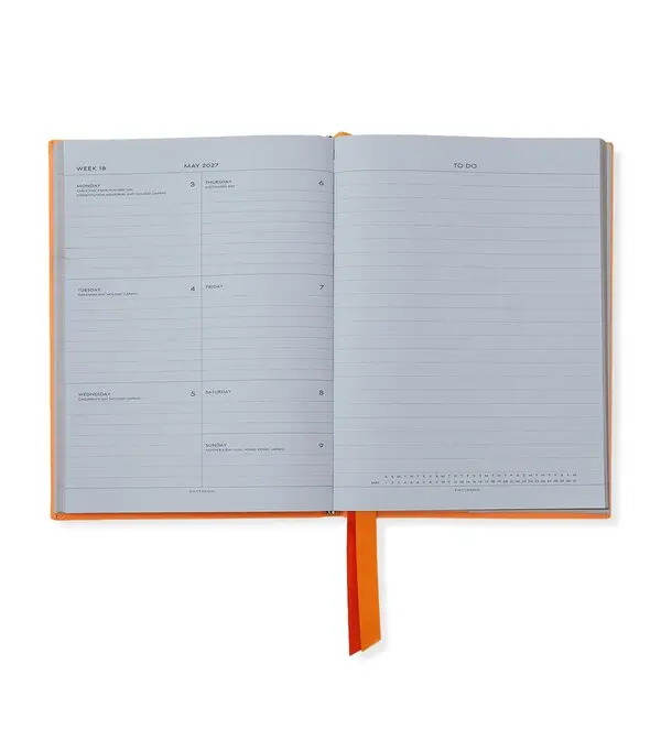 Smythson Leather Soho Weekly Diary 2026-2027