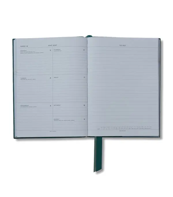 Smythson Leather Soho Weekly Diary 2026-2027