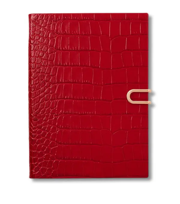 Smythson Leather Mara Soho A5 Mid-year 2026 Diary - Red