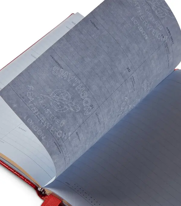 Smythson Leather Mara Soho A5 Mid-year 2026 Diary - Red