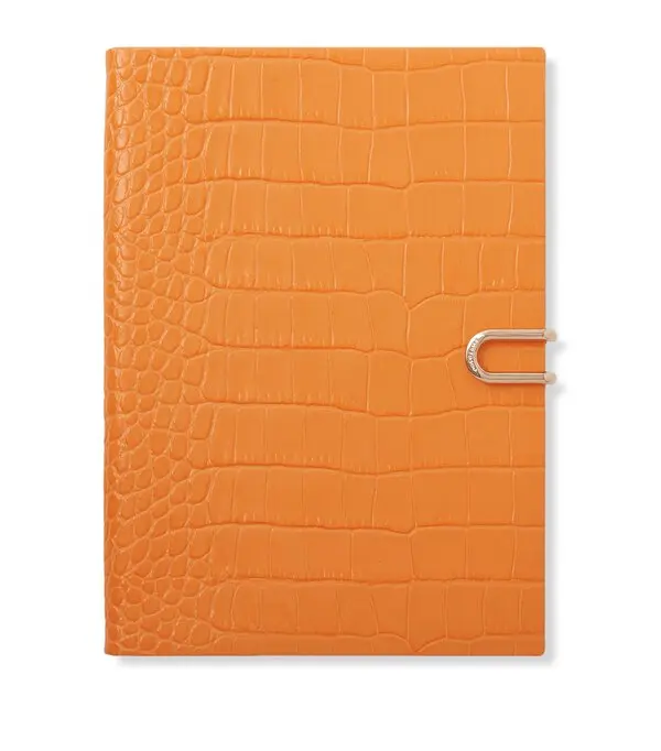 Smythson Leather Mara Soho A5 Mid-year 2026 Diary - Orange