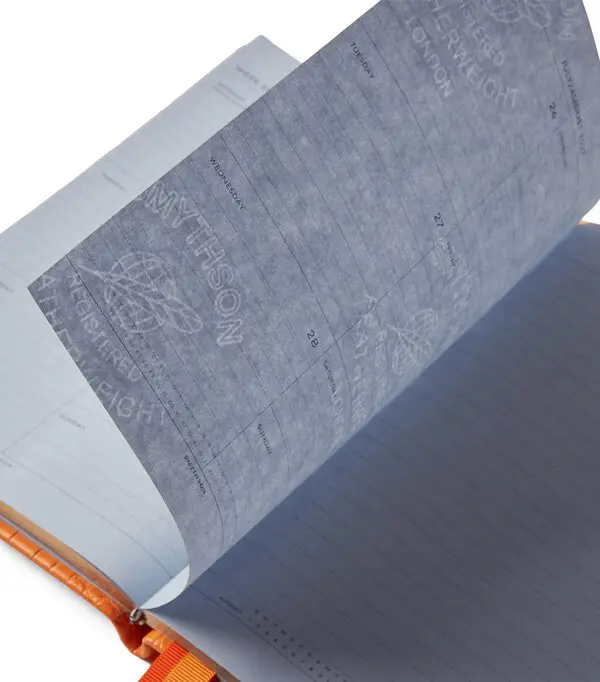 Smythson Leather Mara Soho A5 Mid-year 2026 Diary - Orange