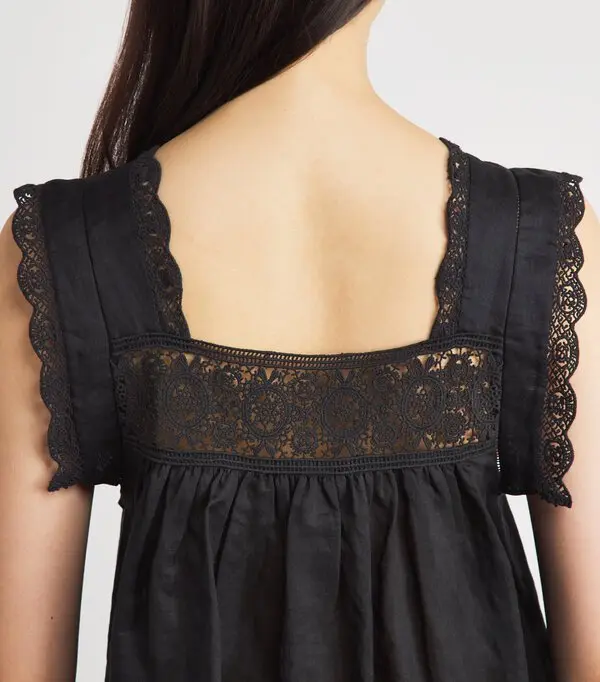 Citizens Of Humanity Ramie Mia Embroidered Blouse - Black