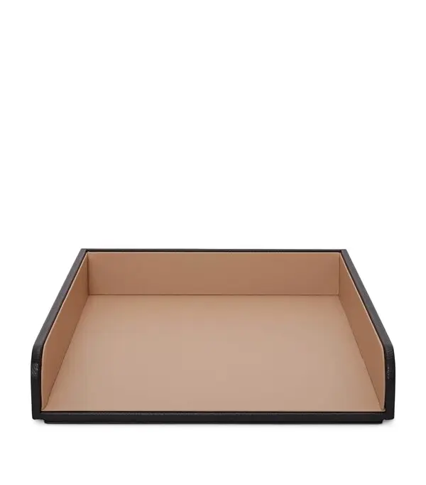 Smythson Panama Leather A4 Paper Tray