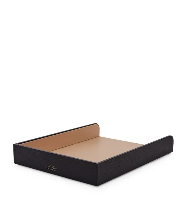 Smythson Panama Leather A4 Paper Tray