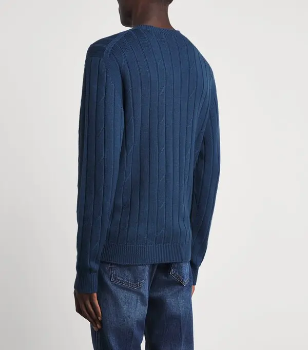 John Smedley Wool Cable-knit Orpin Sweater