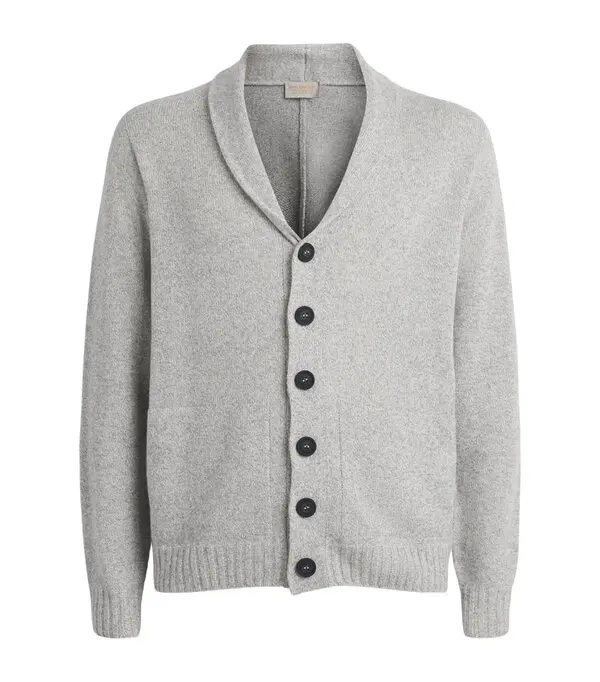 John Smedley Recycled Cashmere-wool Rockford Shawl Cardigan - Grey