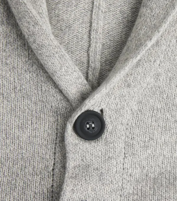 John Smedley Rockford Shawl Collar Cardigan - Grey