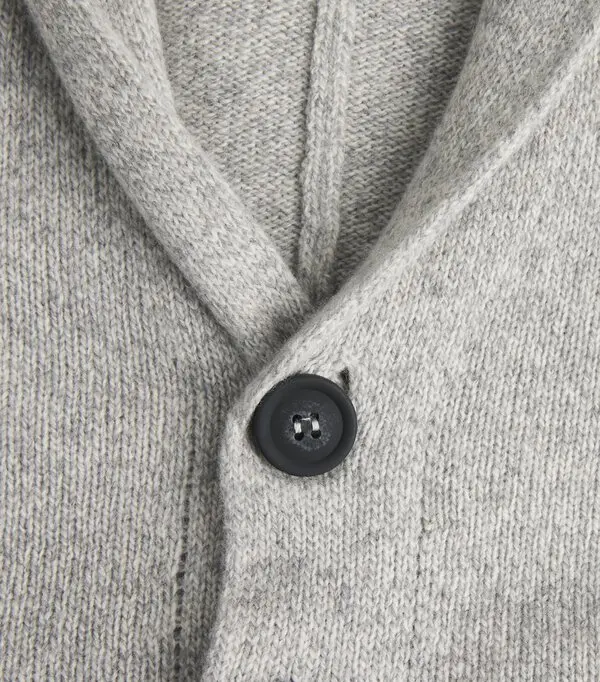 John Smedley Rockford Shawl Collar Cardigan - Grey