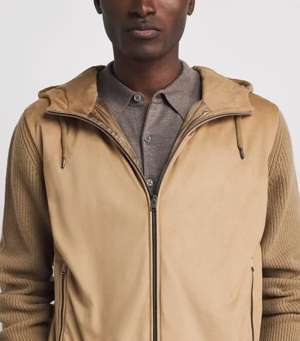 Herno Wool Hybrid Hooded Jacket