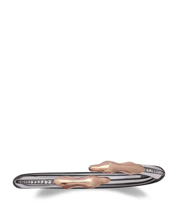 JACQUES MARIE MAGE Sterling And Diamond Atian Cuff - Silver