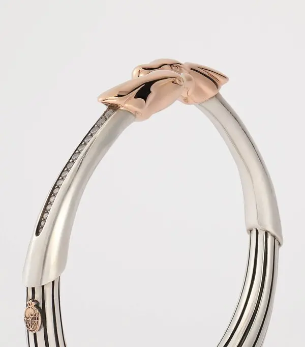 JACQUES MARIE MAGE Sterling And Diamond Atian Cuff