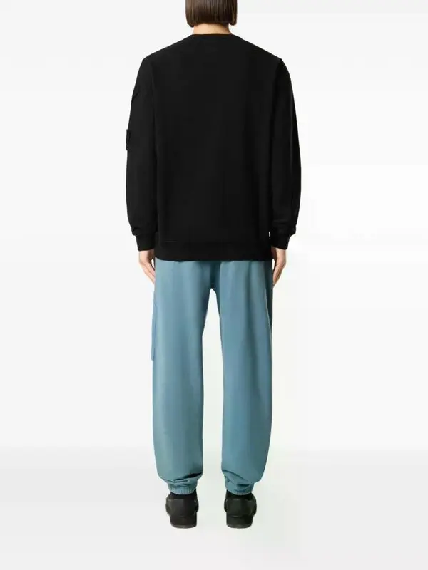 Stone Island Logo-patch Pocket Sweatshirt - Black