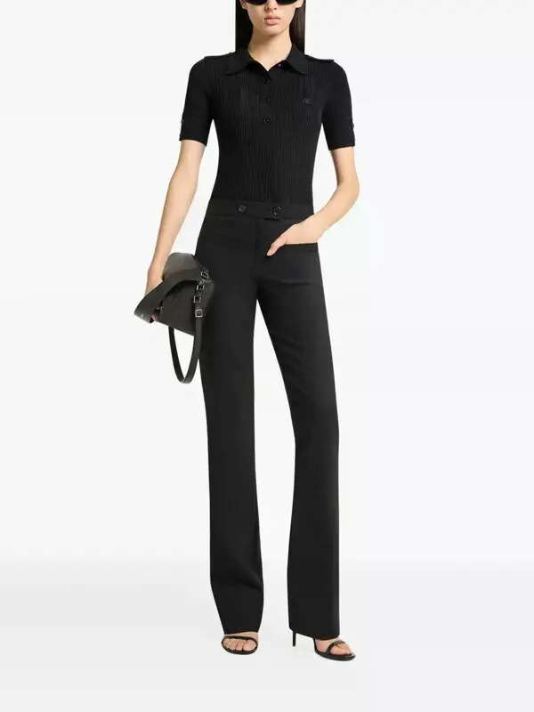 COURREGES Flared Trousers - Black