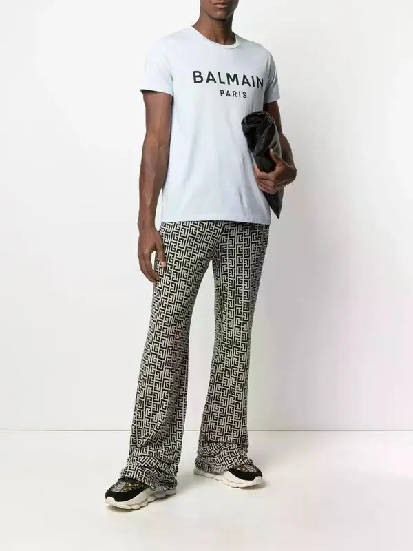 Balmain Monogram-motif Trousers