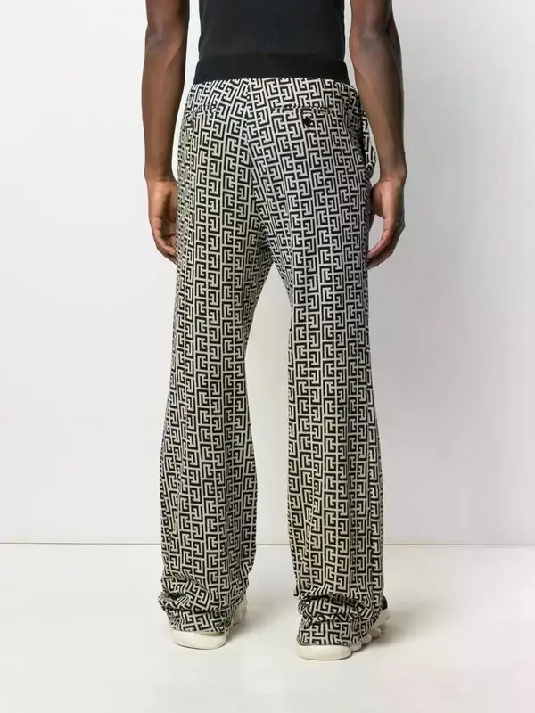 Balmain Monogram-motif Trousers