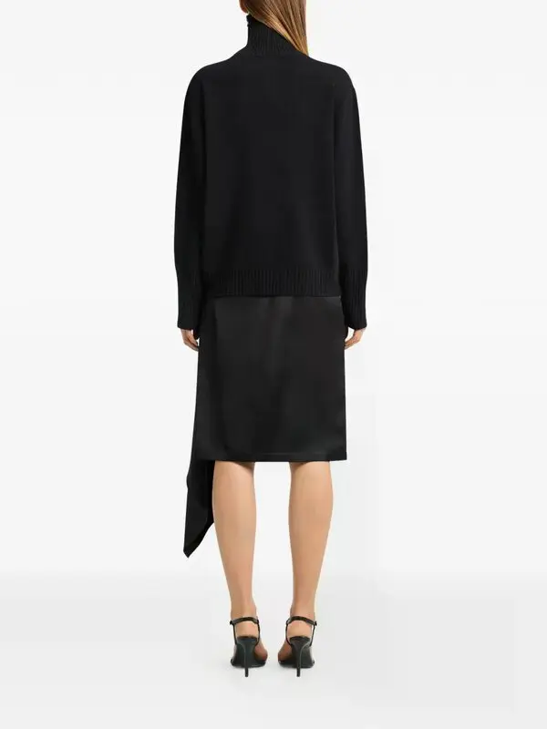 COURREGES Draped Satin Skirt