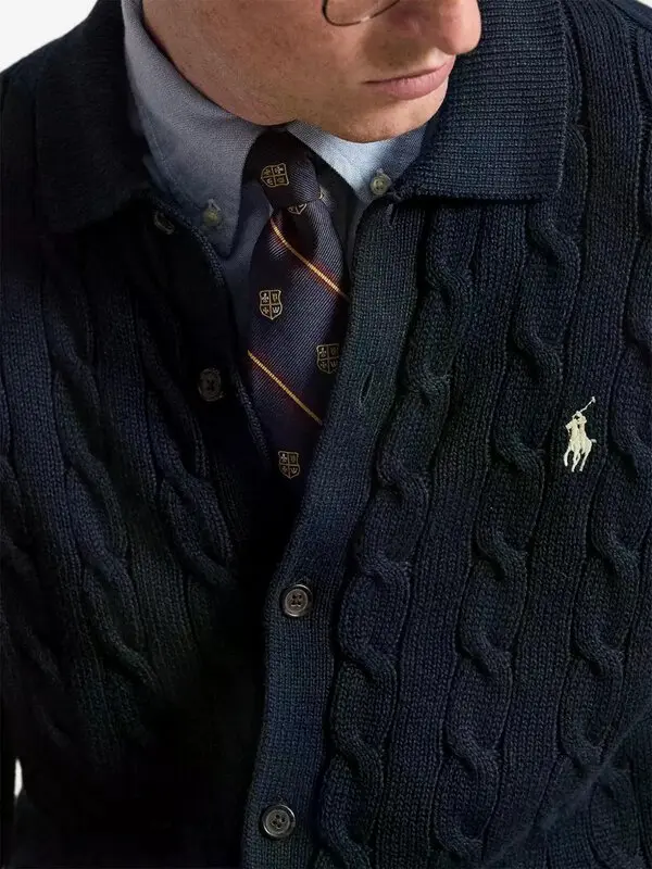 Polo Ralph Lauren Cable-knit Pony Motif Cardigan