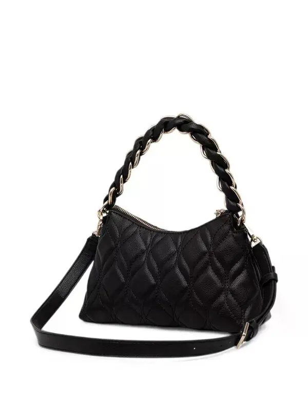 Guess Maxine Quilted Braided-handle Tote Bag - Black
