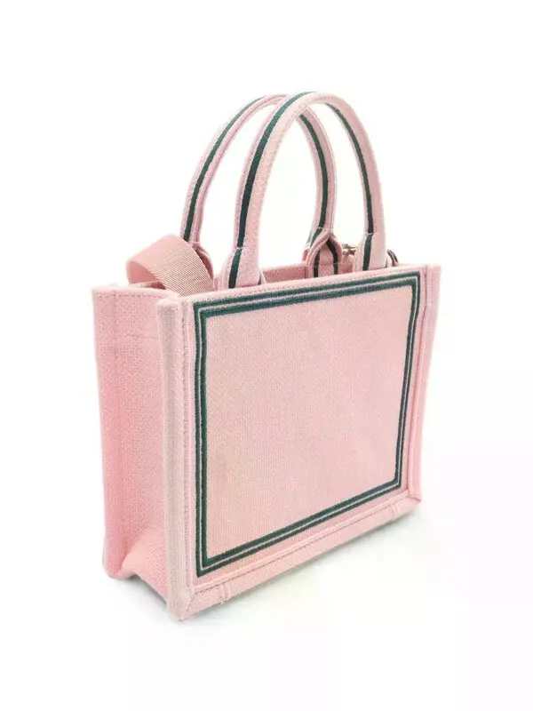 Dior 2010s Book Tote Canvas Tote Bag - Pink