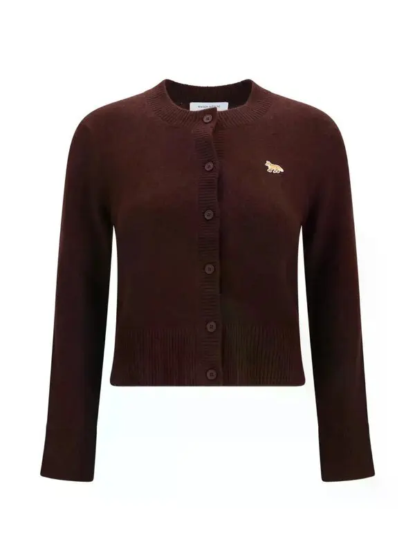 Maison Kitsuné Baby Fox-patch Fitted Cardigan