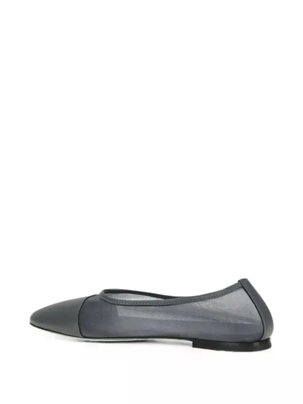 Dear Frances Gala Mesh-panel Ballet Flats