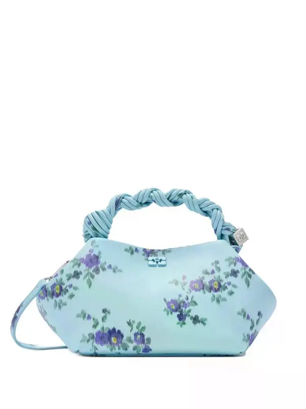 GANNI Floral-print Tote Bag - Blue