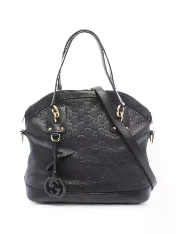 Gucci 2010s Guccissima 2way Shoulder Bag - Black