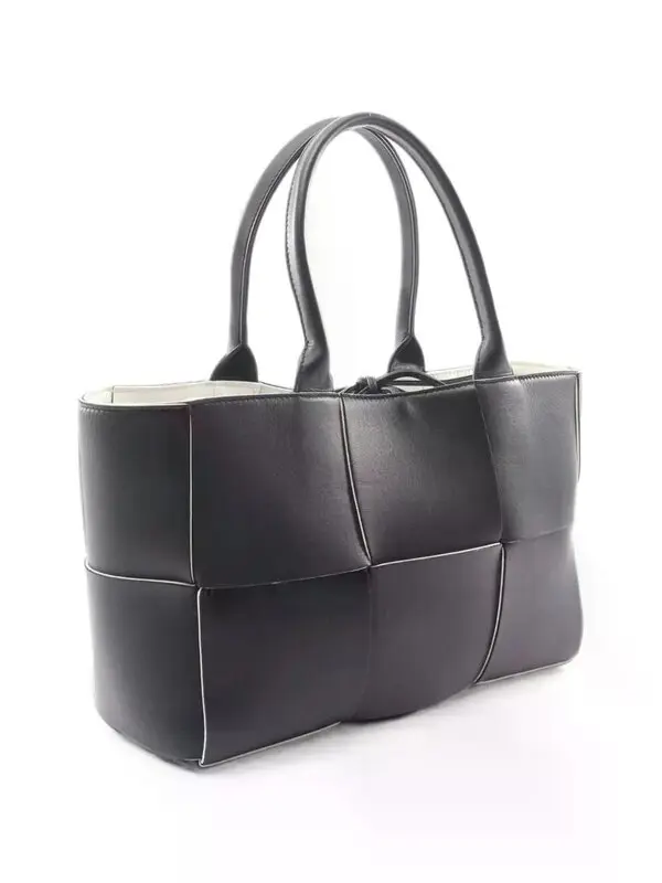 Bottega Veneta 2010s Arco Intrecciato Tote Bag - Black