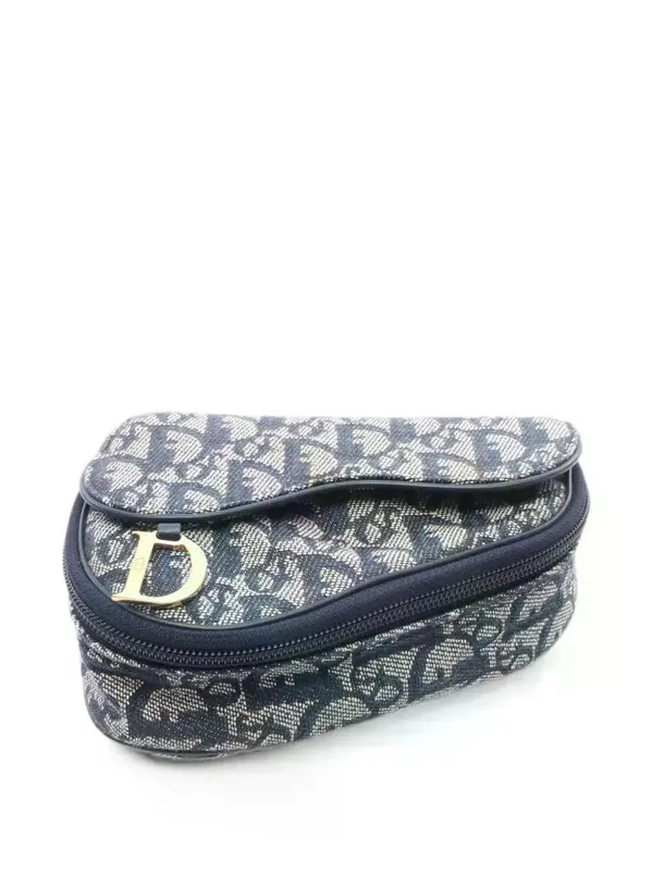 Dior 2010s Trotter Saddle Pouch - Blue