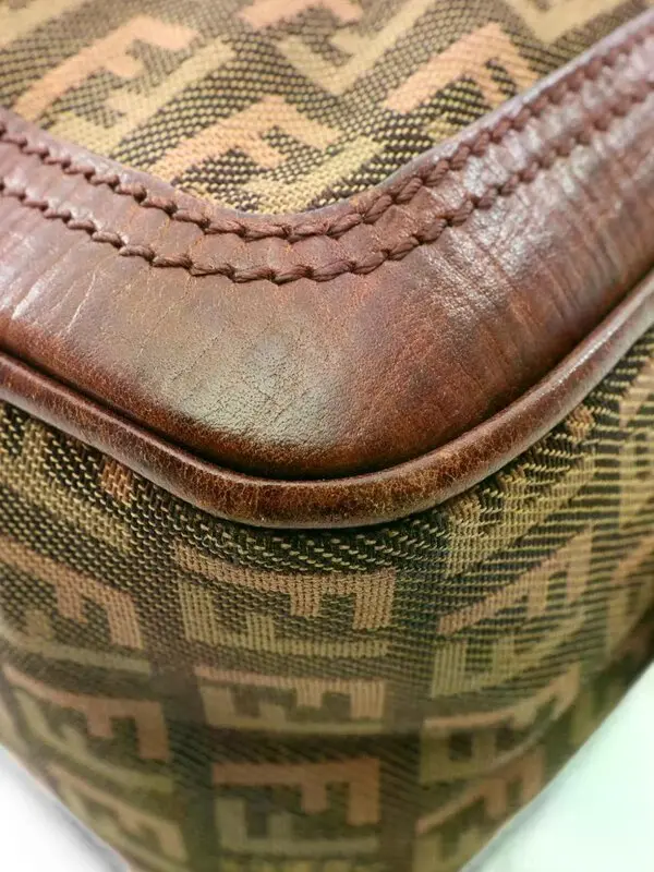 Fendi 2000s Mini Boston Zucchino Tote Bag