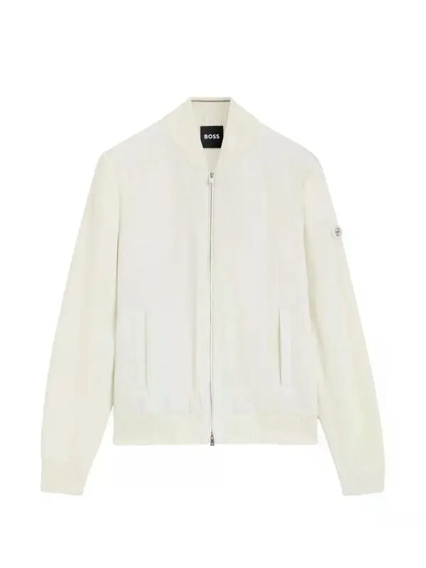 BOSS Cotton-knit Hybrid Bomber Jacket